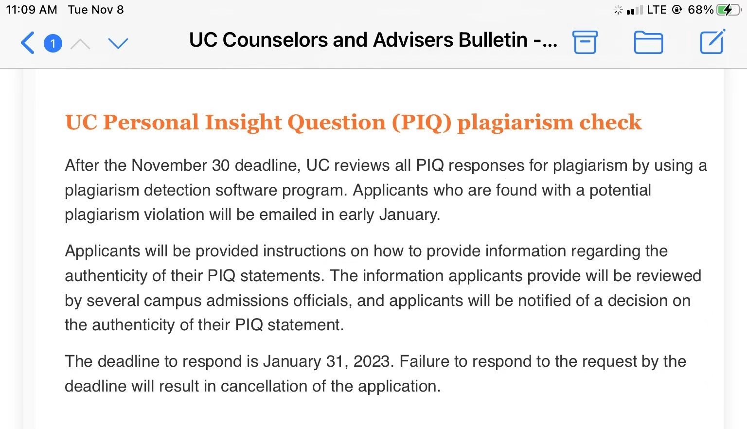 UC Personal Insight Question (PIQ) 抄袭检查 – 美国希望国际教育